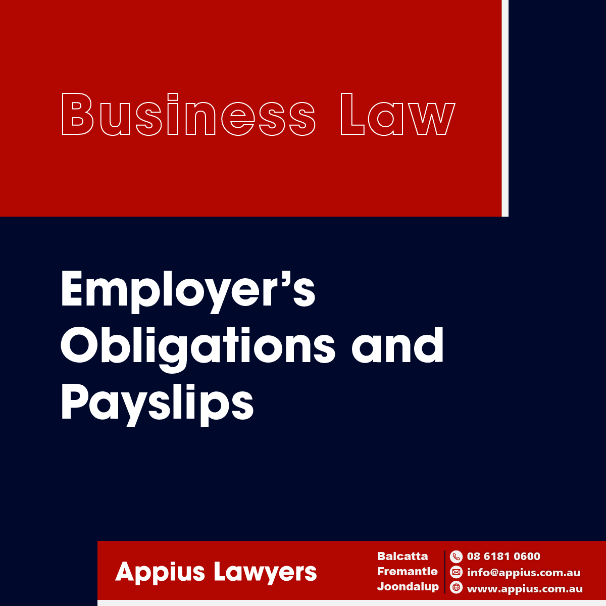 Employer’s Obligations and Payslips - Appius Lawyers